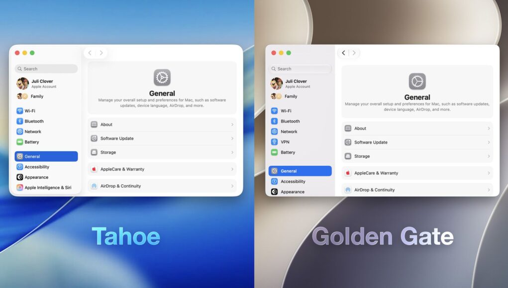 Apple upravil Liquid Glass v macOS 27 Golden Gate. Reaguje na kritiku ...